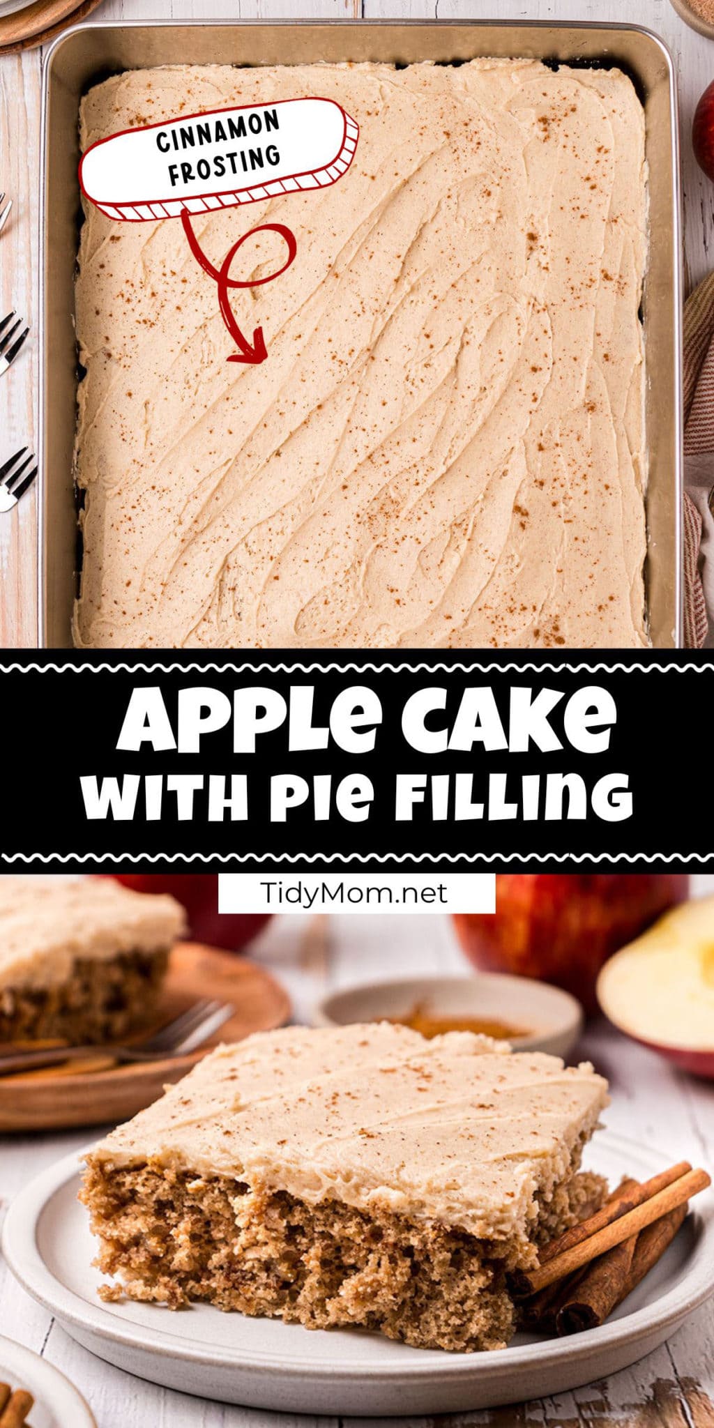 Easy Apple Cake Recipe Using Spice Cake Mix - TidyMom®