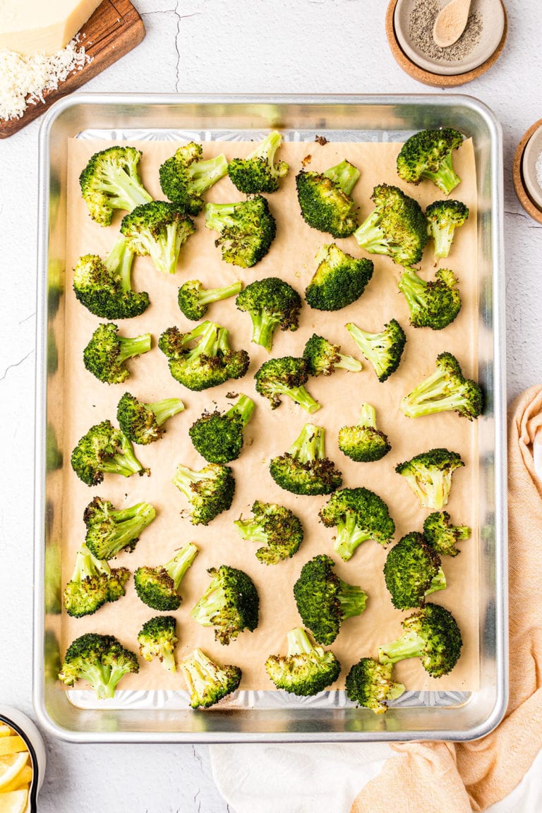 Parmesan Oven Roasted Broccoli, A Favorite Side Dish - TidyMom®