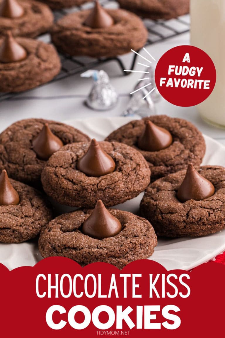 Double Chocolate Kiss Cookies - TidyMom®