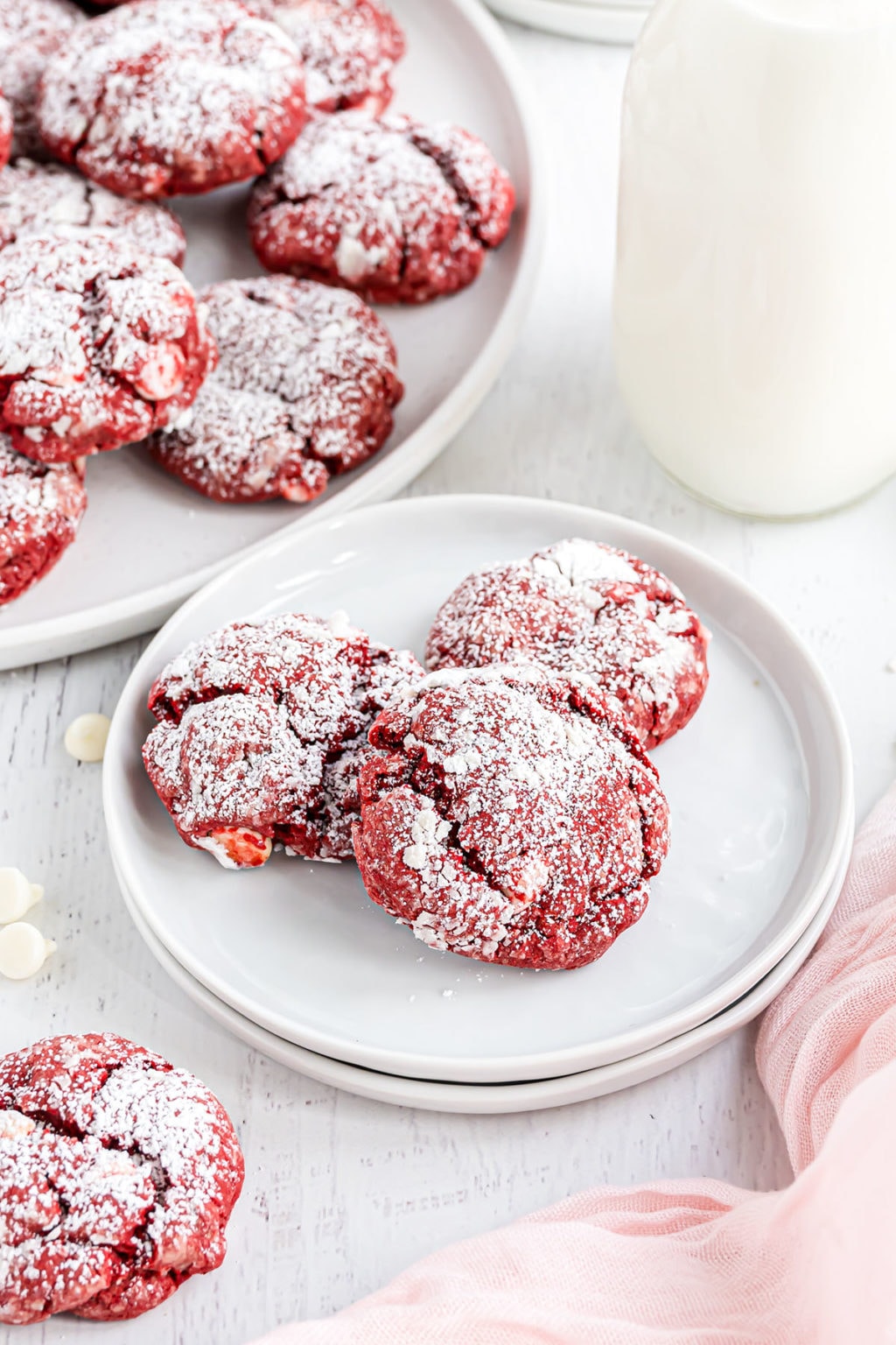 red velvet gooey butter cookies