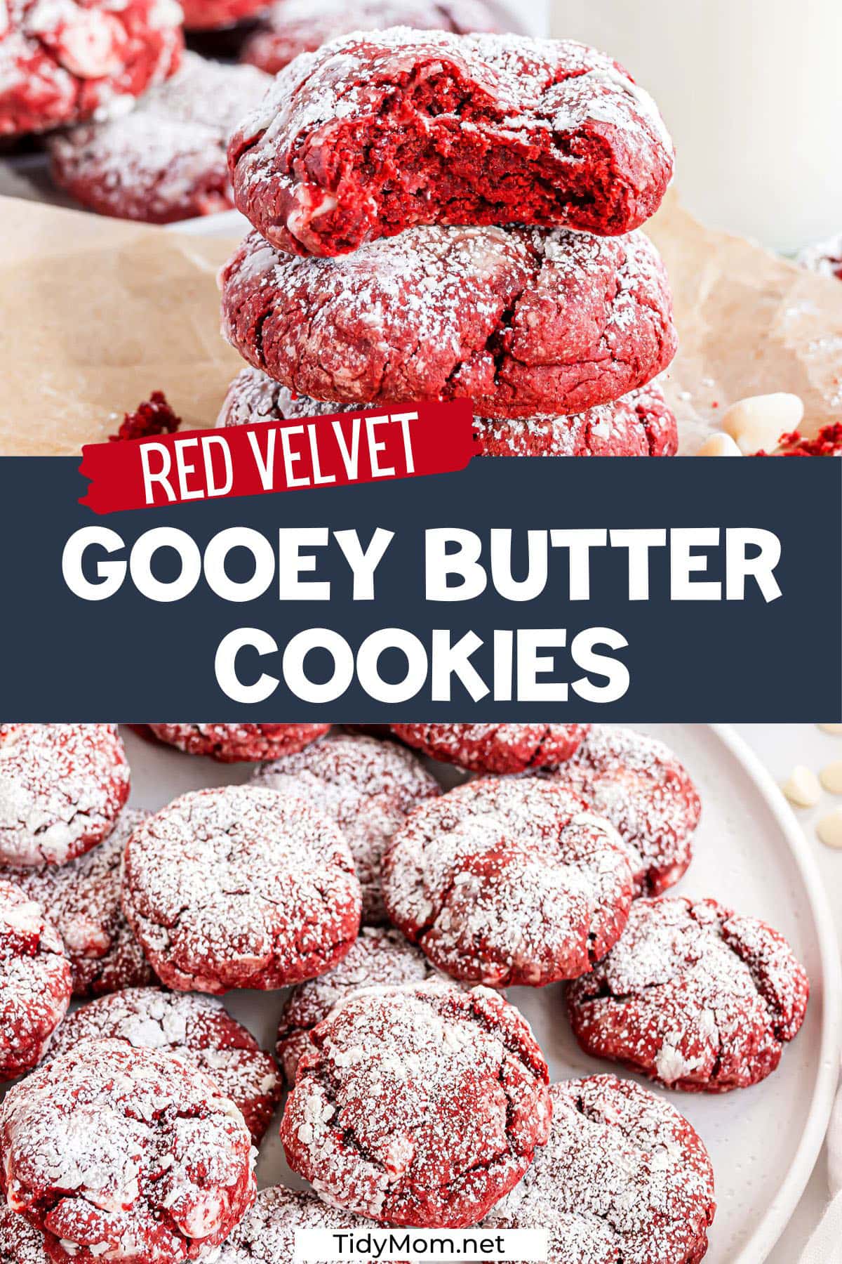red velvet gooey butter cookies