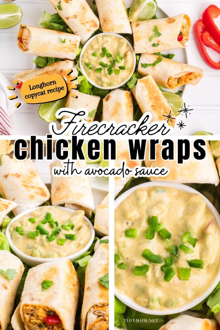 Firecracker Chicken Wraps-Easy Appetizer Recipe - TidyMom®