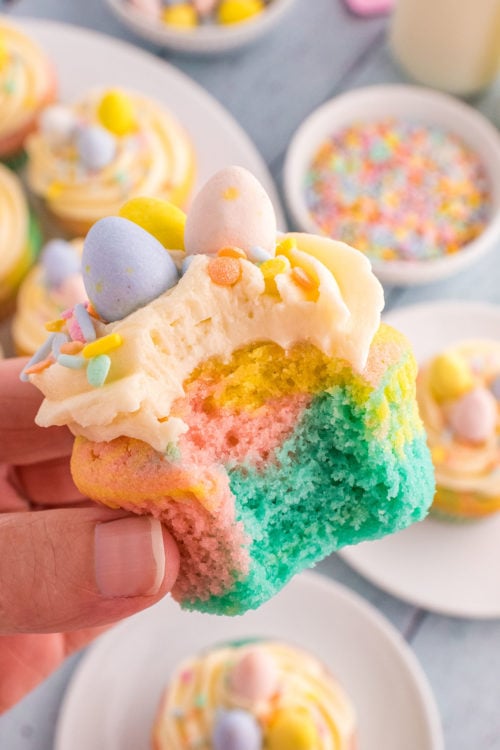Easy Pastel Spring Cupcakes For Easter - TidyMom®