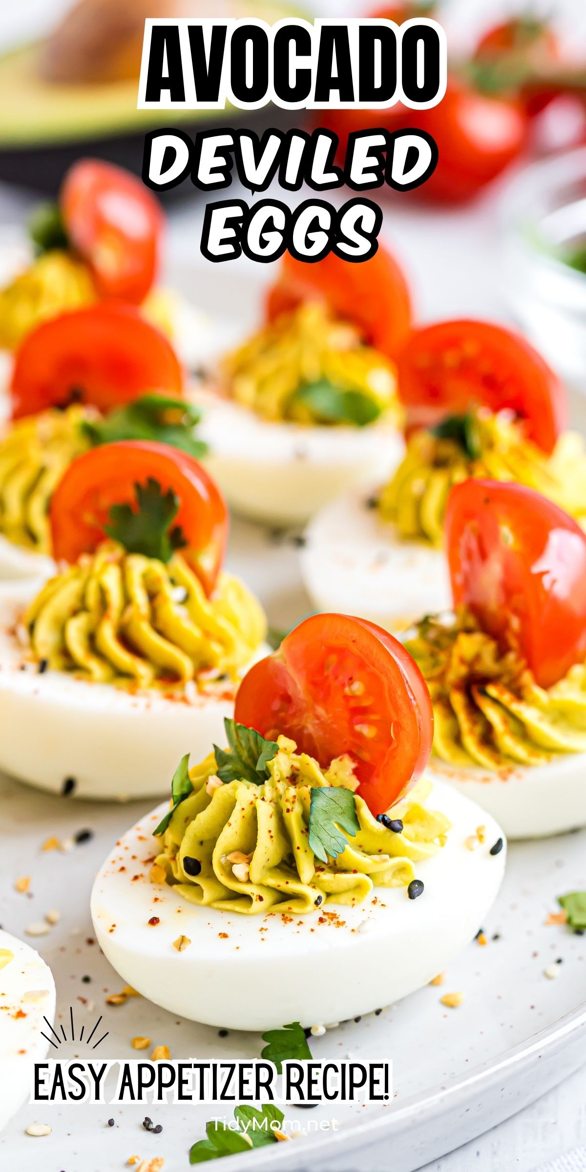 Avocado Deviled Eggs Recipe - No Mayo - TidyMom®