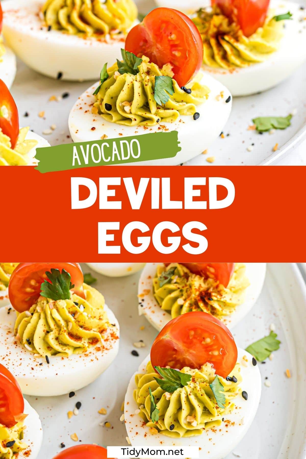 Avocado Deviled Eggs Recipe - No Mayo - TidyMom®