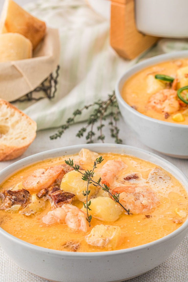 Fantastic Shrimp Corn Chowder Recipe With Bacon - TidyMom®