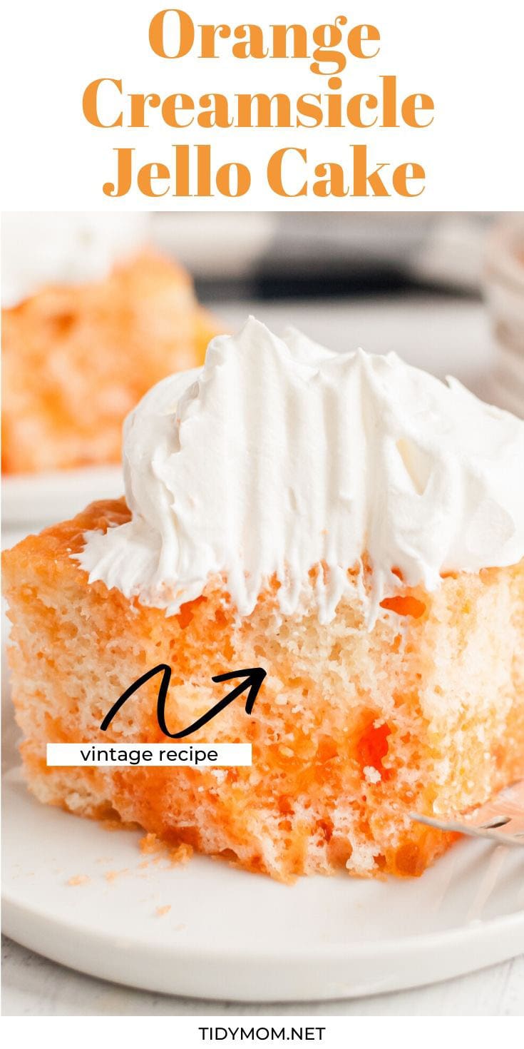 Orange Dreamsicle Jello Poke Cake