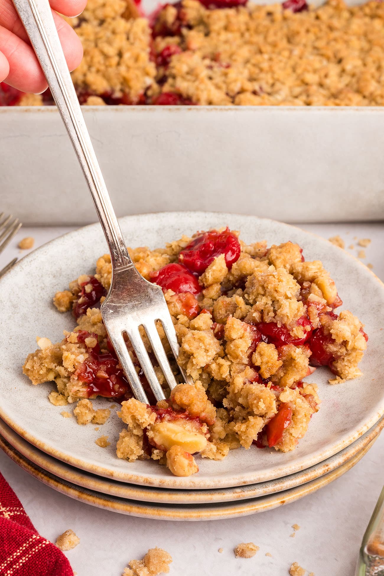 Easy Cherry Crumble - TidyMom®