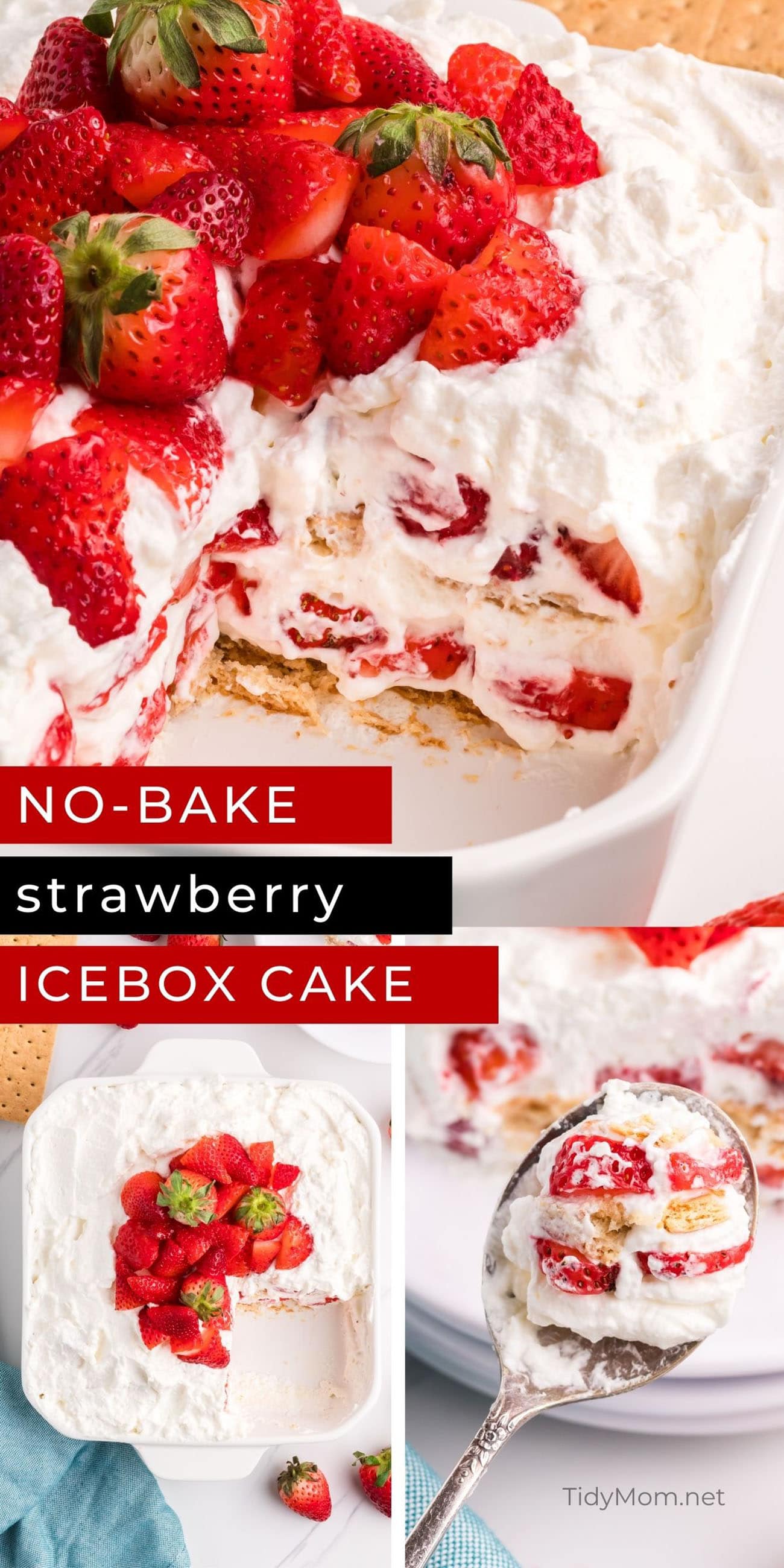 Strawberry Icebox Cake - TidyMom®