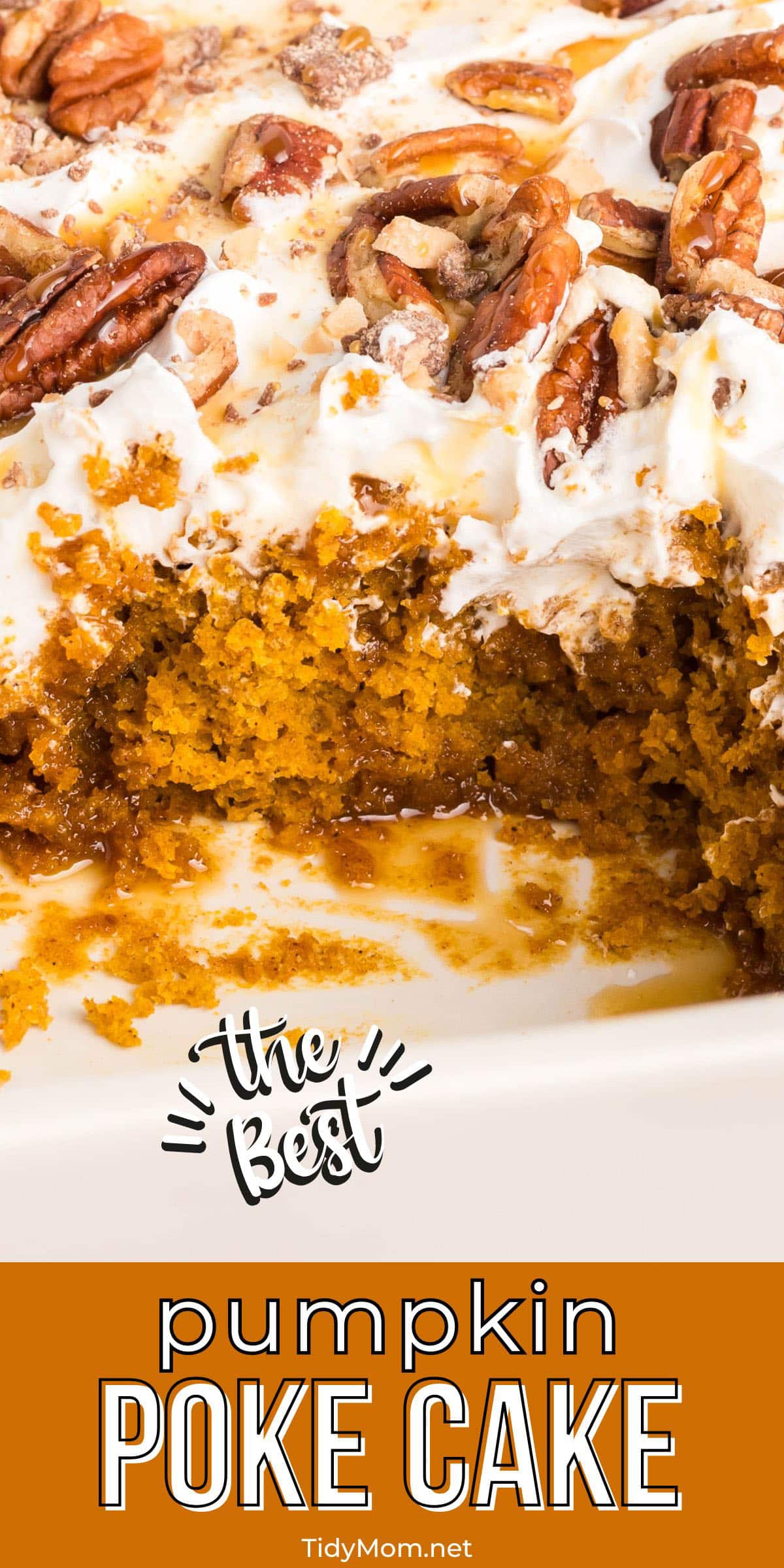 Irresistible Pumpkin Poke Cake - TidyMom®