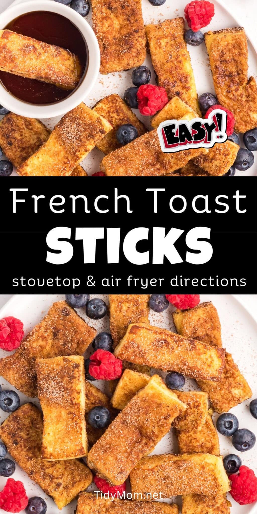French Toast Sticks with Cinnamon Sugar - TidyMom®