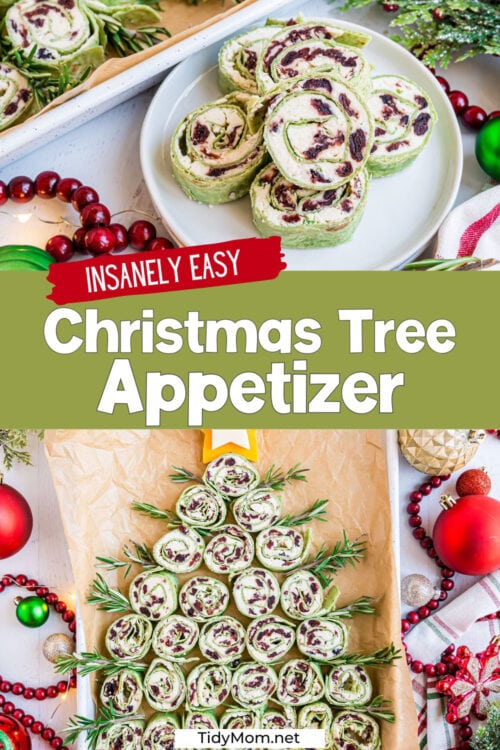 Cranberry Pinwheels - Christmas Tree Appetizer - TidyMom®