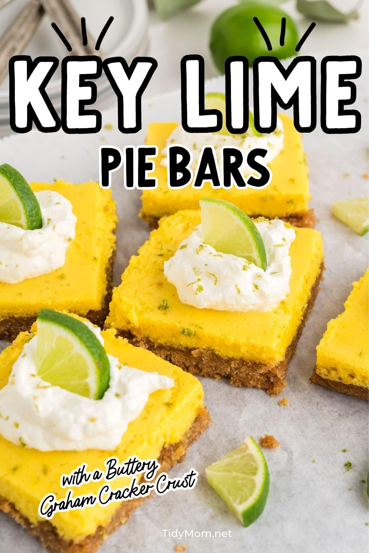 Easy Key Lime Bars with a Buttery Graham Cracker Crust - TidyMom®