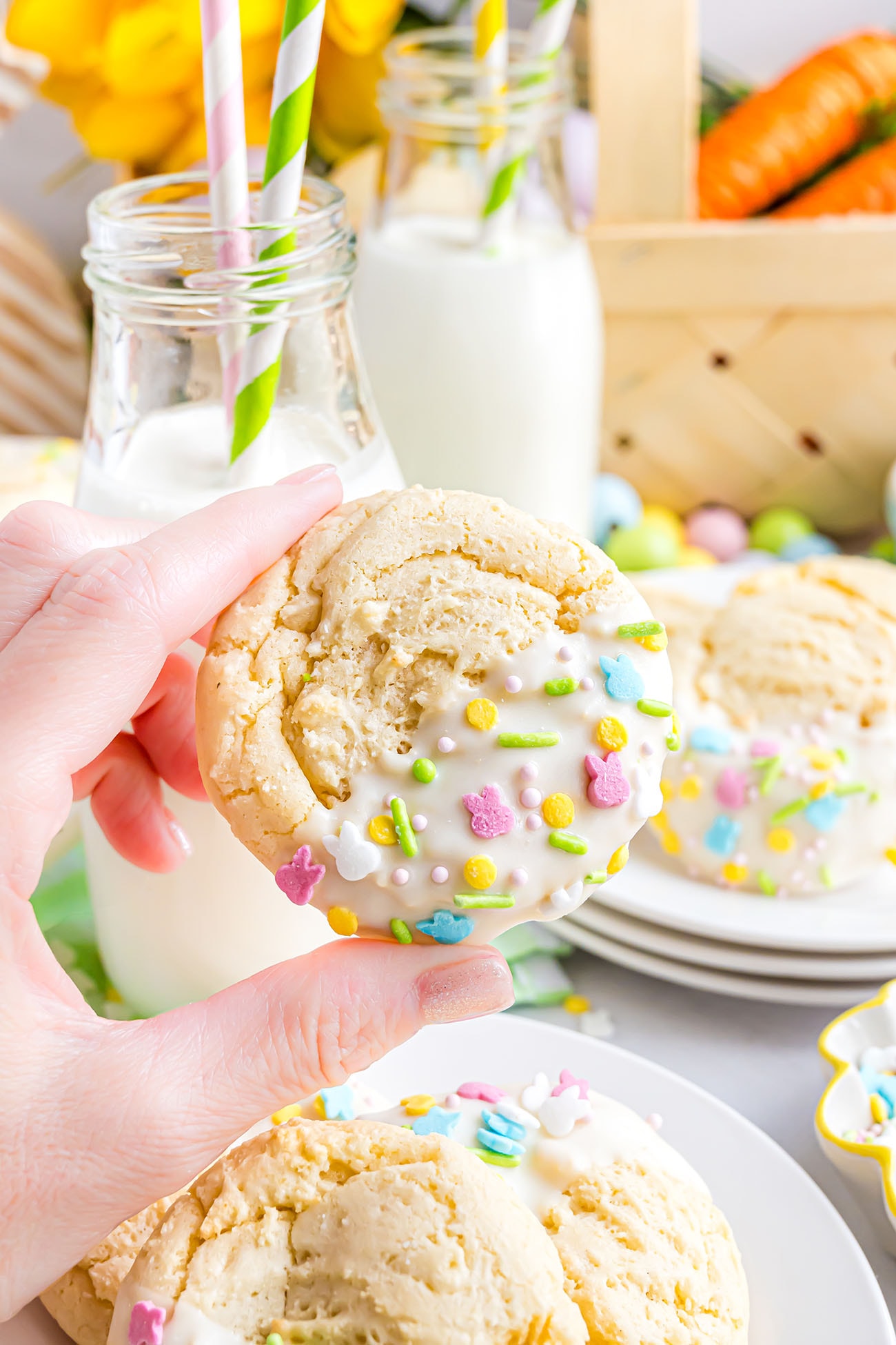 Easy Easter Cake Mix Cookies - TidyMom®