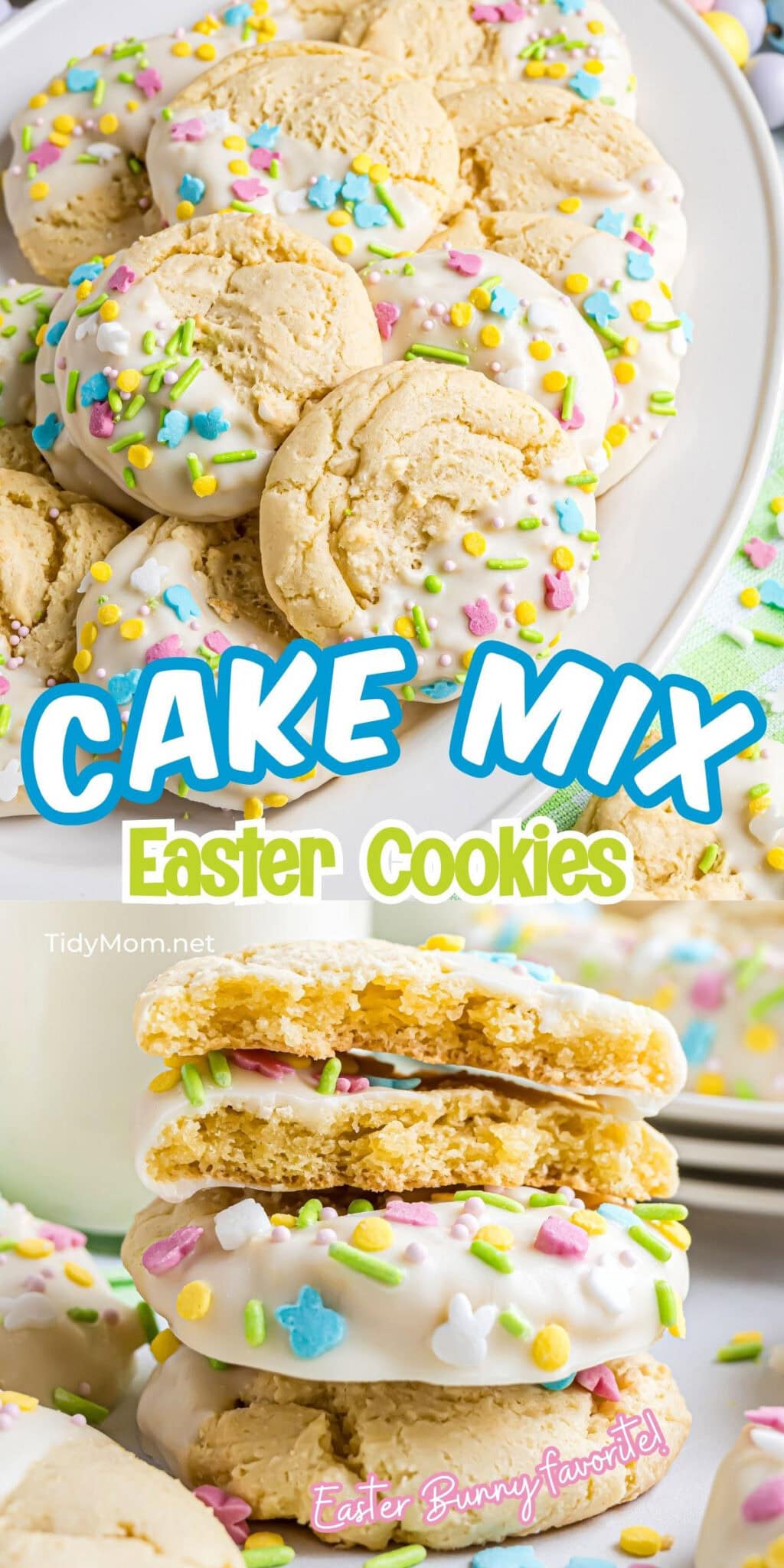 Easy Easter Cake Mix Cookies - TidyMom®
