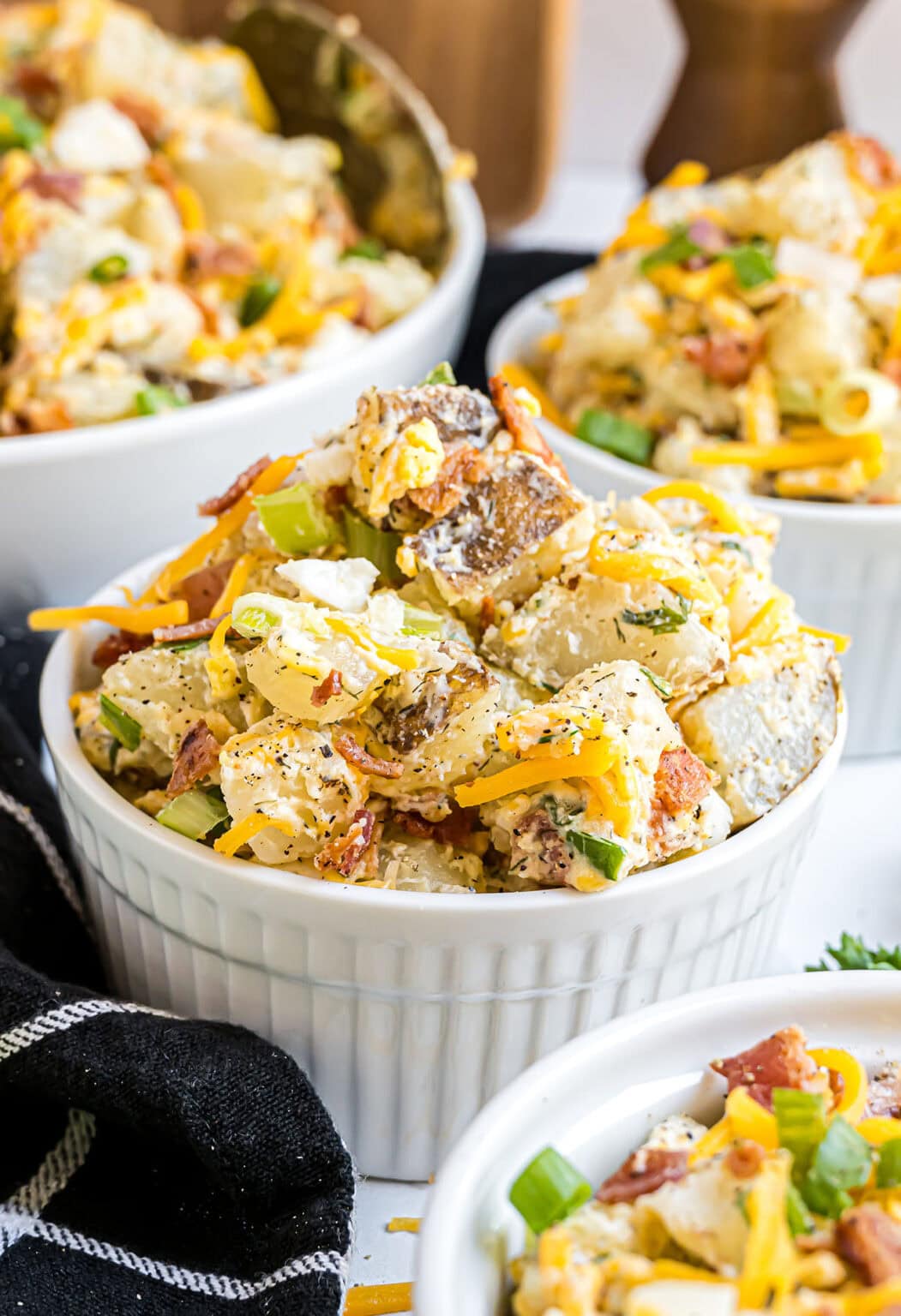 Creamy Loaded Baked Potato Salad Everyone Loves - TidyMom®