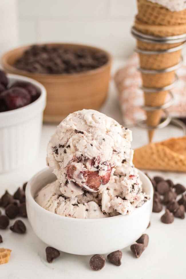 No-Churn Cherry Garcia Ice Cream Recipe